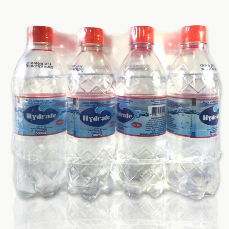 Garrafa Água Mineral C. Gás 500 ml - Pc 12 un. - Água Mineral Hydrate